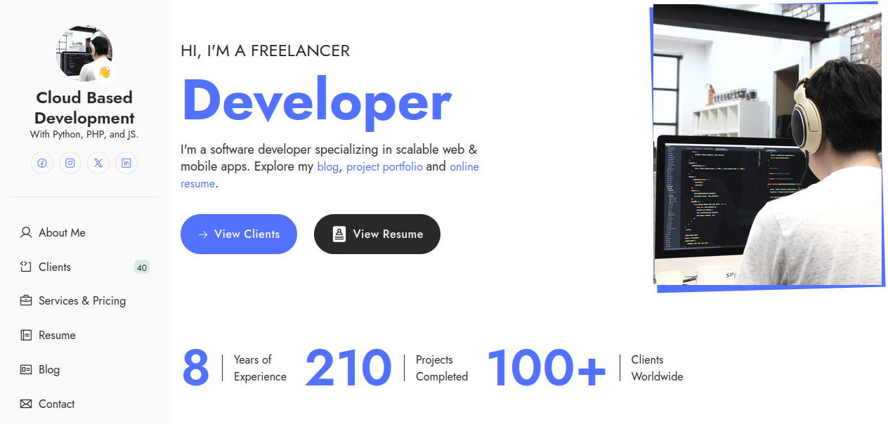 Freelance Web Developer - Python, PHP, JS | Zion Maximilian